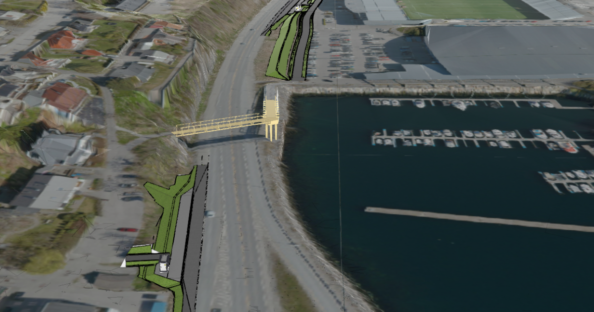 Busstopp ved Color Line-stadion - Bypakke Ålesund